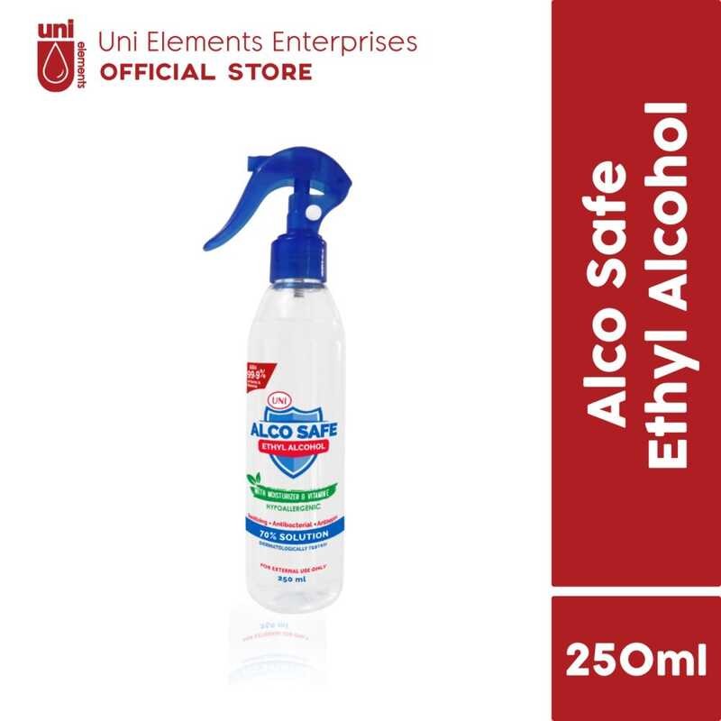 Alco Safe Ethyl Alcohol (Spray) 250Ml 3 | Shopee Philippines