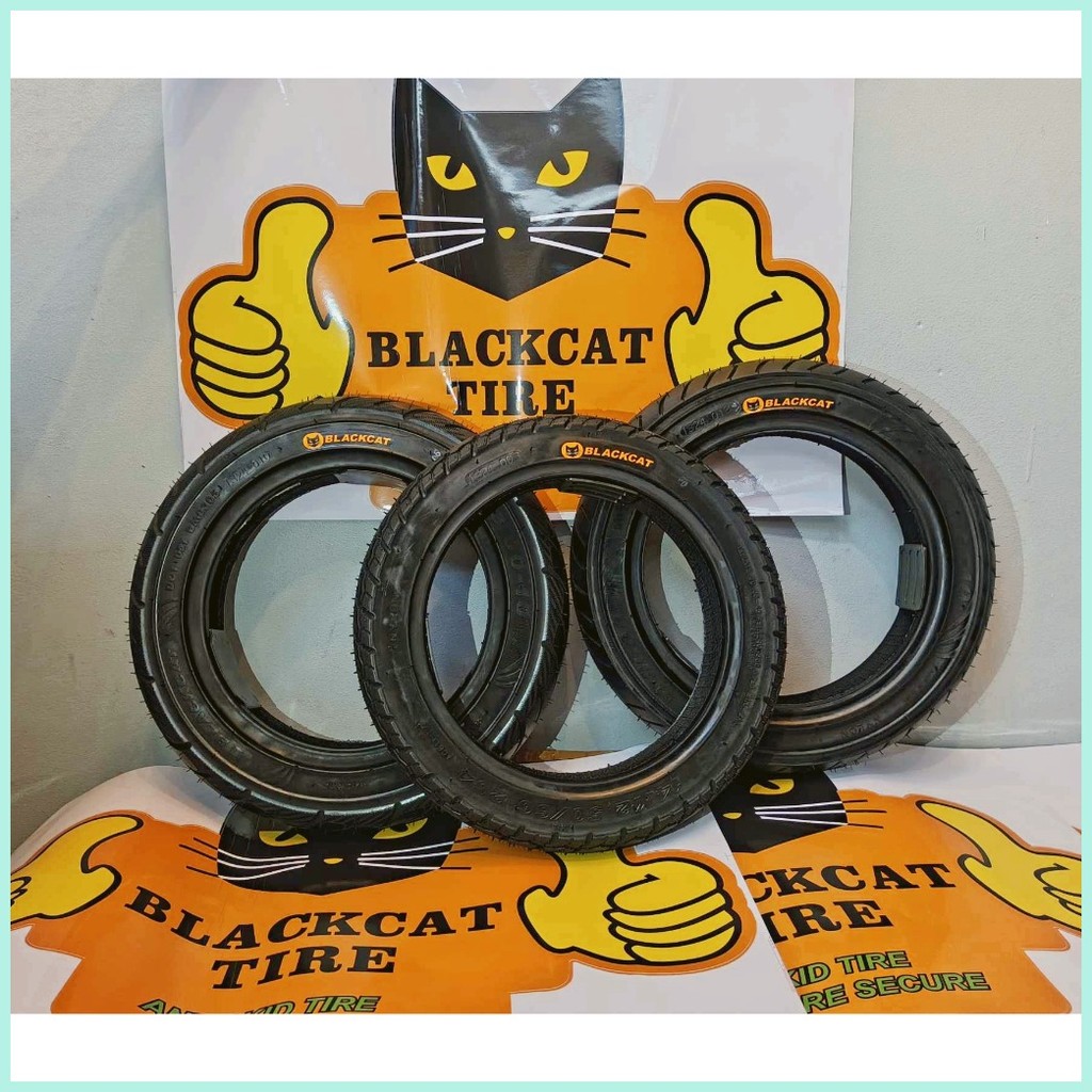 BLACK CAT EBIKE TUBELESS TIRE Exterior 3.00-10, 2.75-10, 14x2.50 No ...