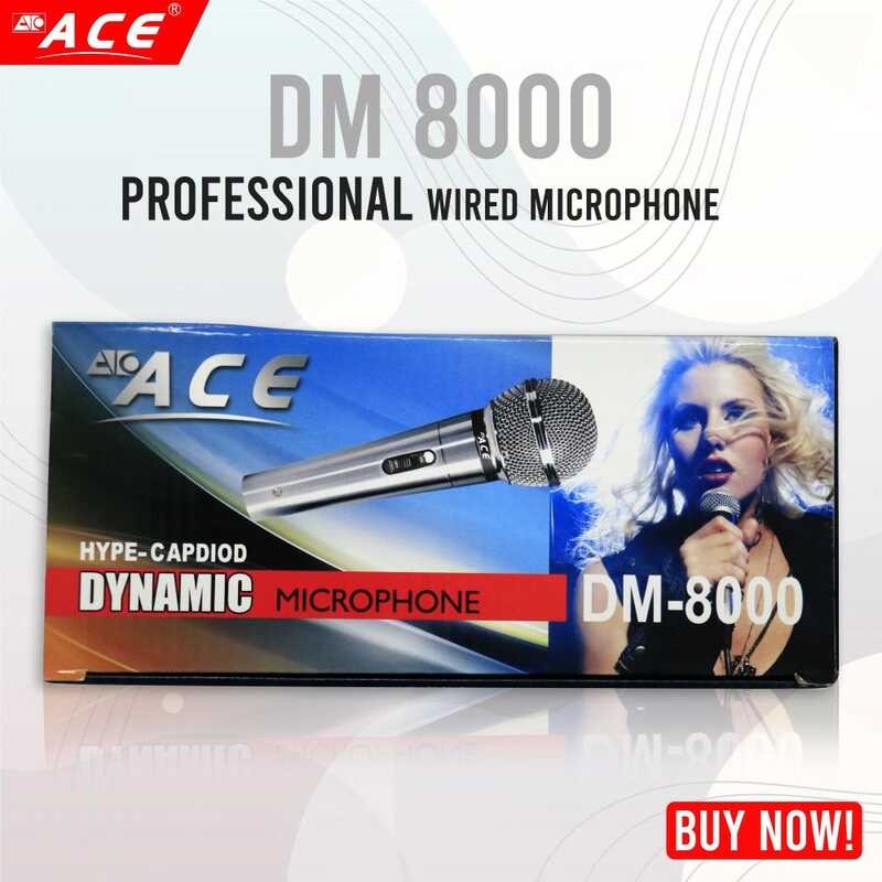 ACE Dm-8000 Professional Dynamic Wired Microphone 3 | Shopee Philippines
