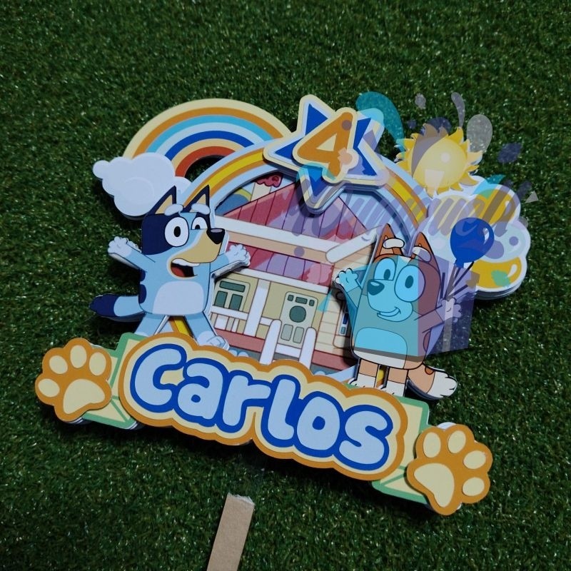 Blue Dog Cake Topper (3D/Layered) | Shopee Philippines
