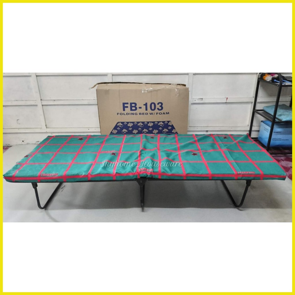 FOLDING BED/ HEAVY DUTY/ STRETCHABLE NYLON / HIGAAN / FULLY ASSSEMBLED ...