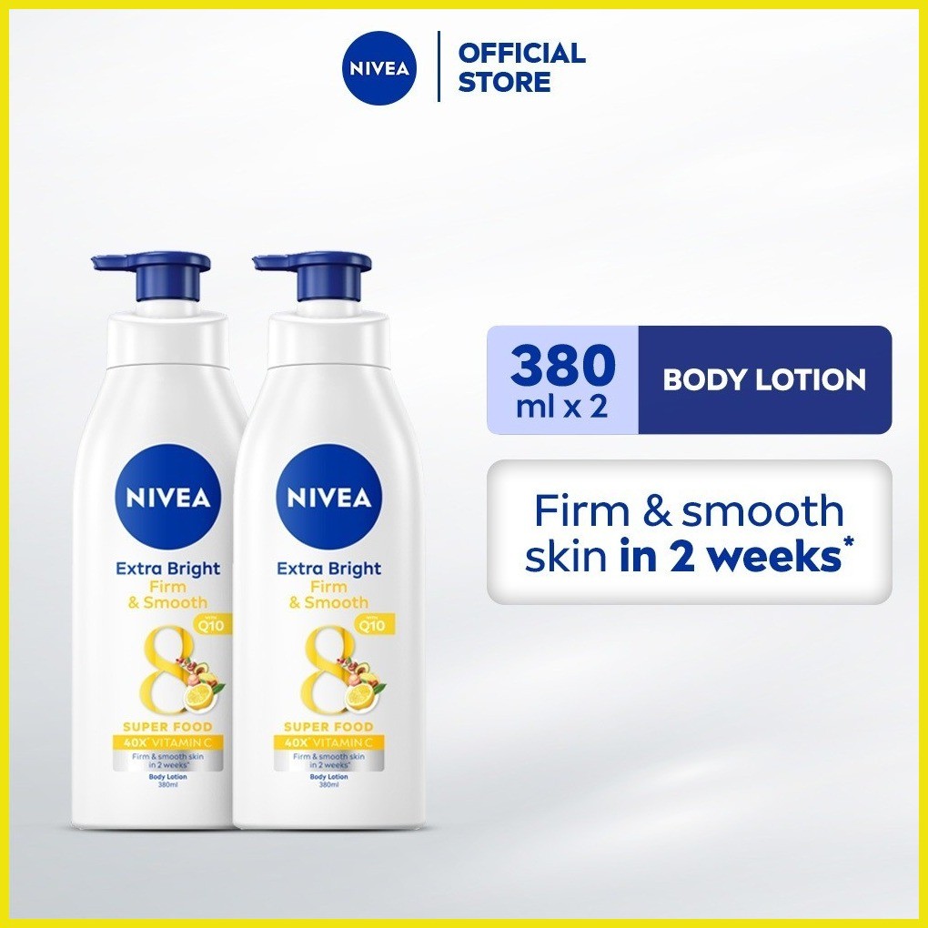 PACK OF 2 NIVEA Body Lotion Extra Bright Firm and Smooth Lotion with ...