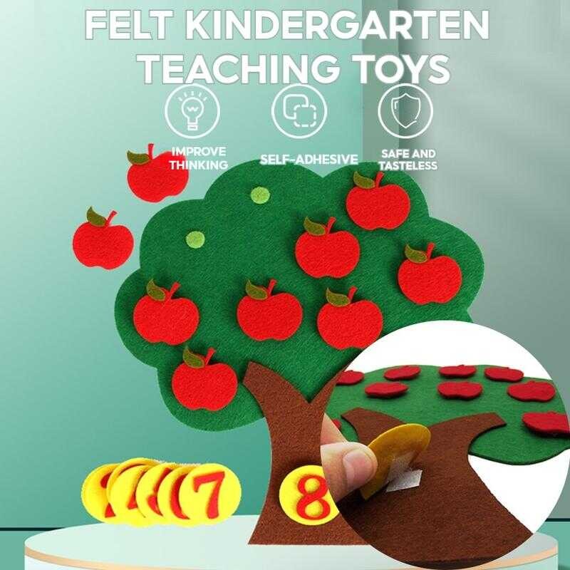 Children's Learn To Count Children Early Educational Apple Tree Number ...