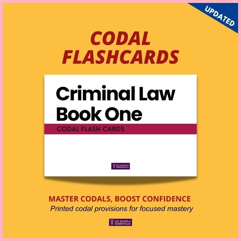 Criminal Law Book 1 (Codal Flashcards) | Shopee Philippines