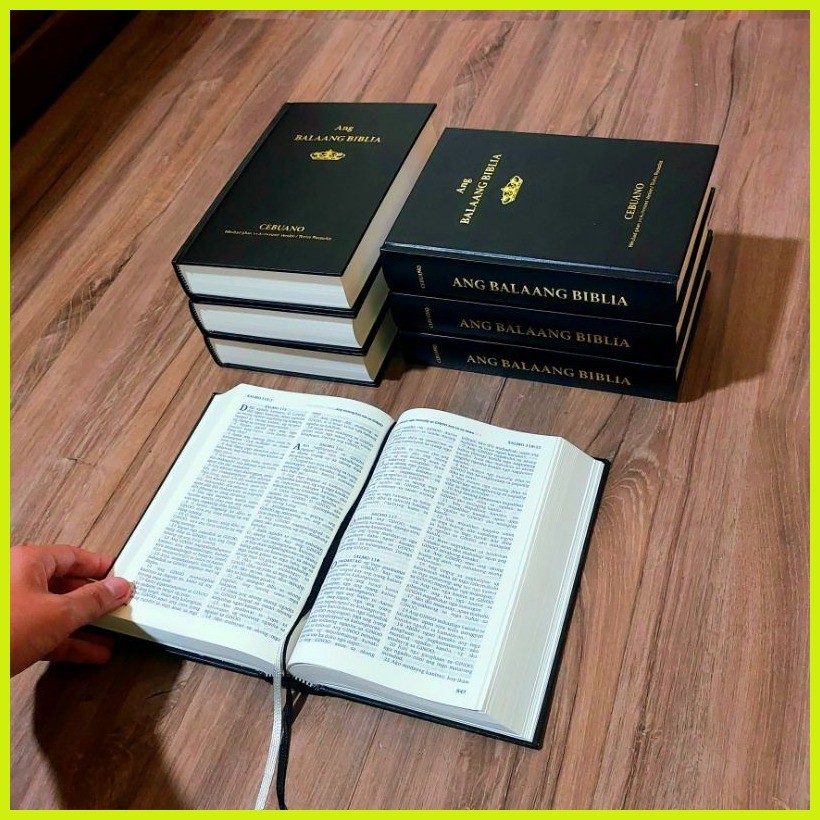 KJV CEBUANO HOLY BIBLE LARGE SIZE Bisaya Hardbound Red Letter Maayong ...