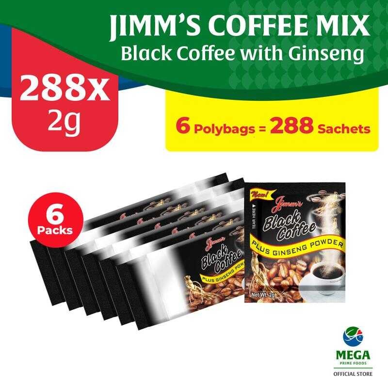 Jimm's Coffee Mix | Black Plus Ginseng Powder 2G By 48S - Bundles Of 6 ...
