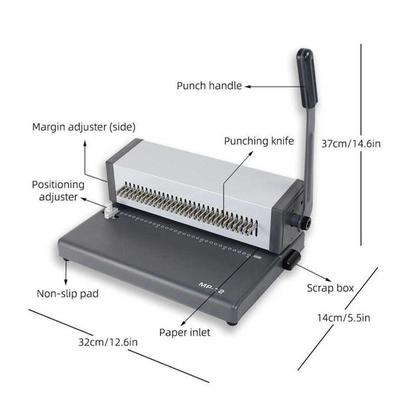 30 Hole A4 Comb Binding Hine Punching Heavy Duty Binding Hines | Shopee ...