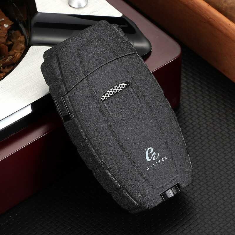 Creative Cigar Dual Flame Direct Spray Paint Refillable Lighter Outdoor ...