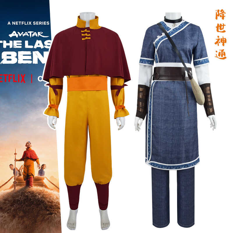 Avatar The Last Airbender Bumi Anka Katara Anime Cosplay Costume ...
