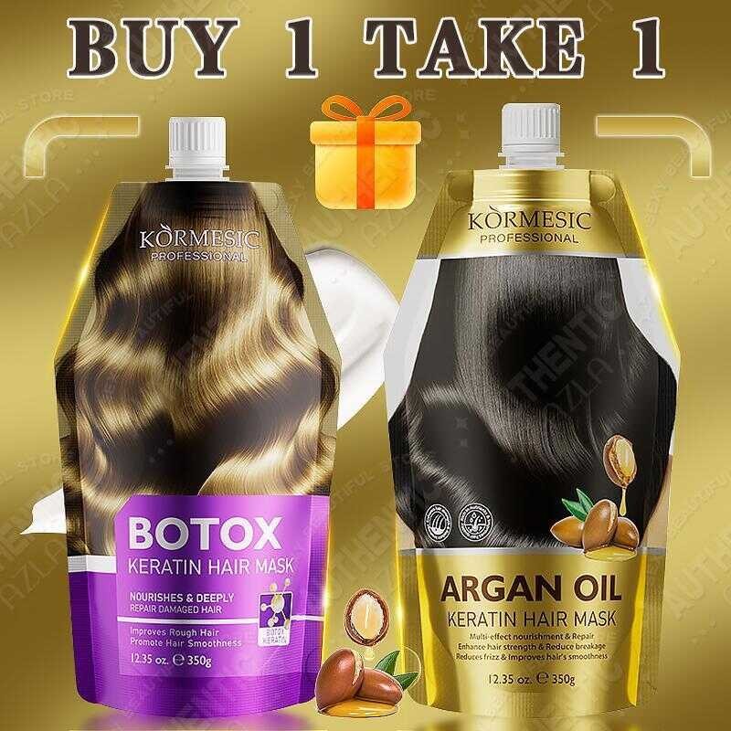 【Buy 1 TAKE 1】350G Botox Keratin Hair Treatment Mask + Argan Oil 350Ml ...