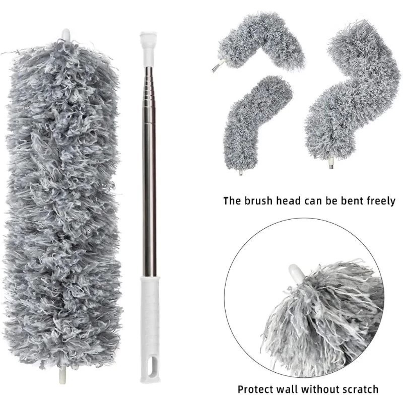 280CM Telescopic Dust Duster Extendable Long Handle with Bending Head ...