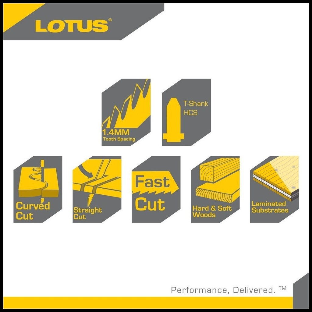 Lotus Jigsaw Blade Bi- Metal (Curved Cut) LT101AO | Shopee Philippines