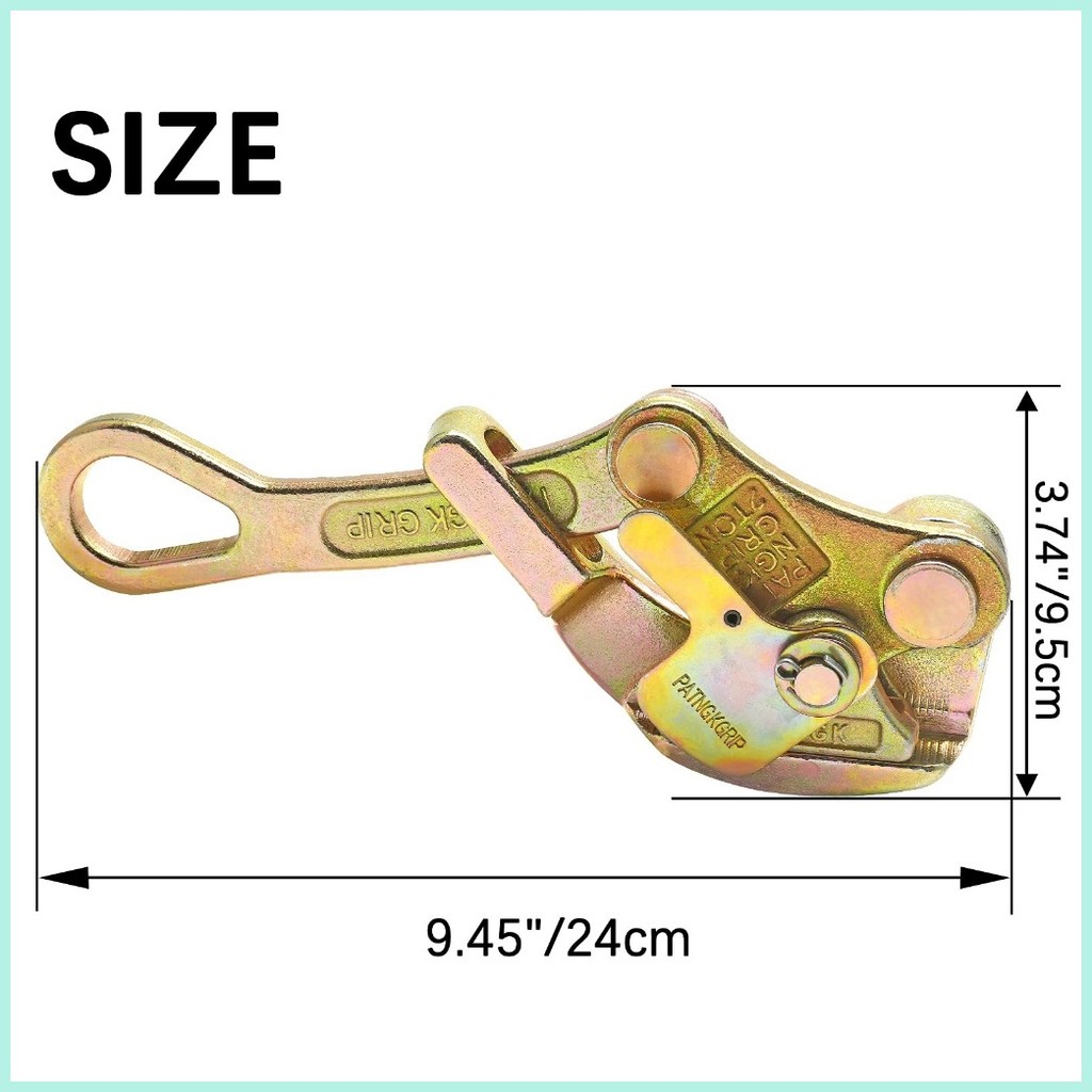 2T Insulated Pat Grip Heavy Duty Cable Grip Clamp NGK Steel Wire ...