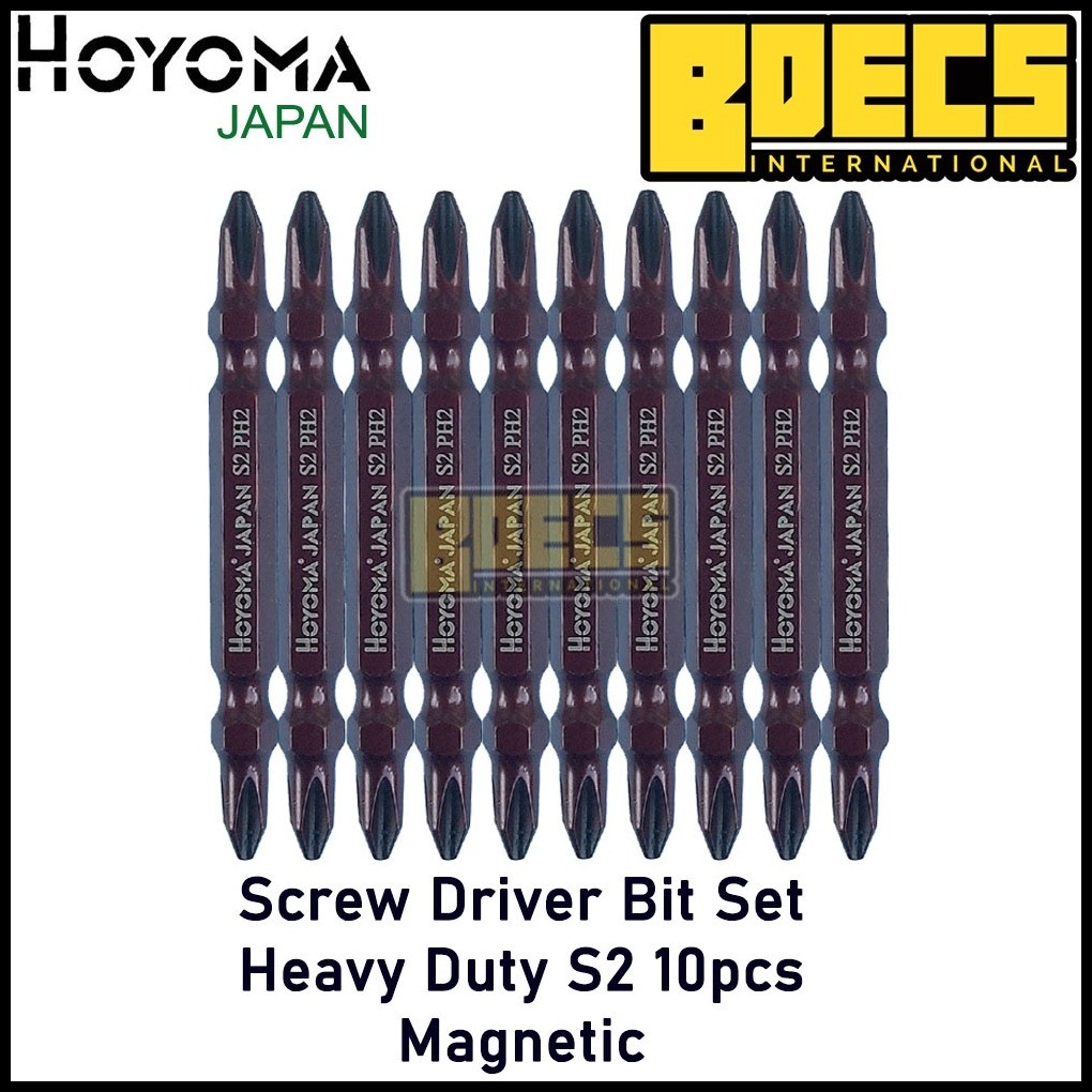 Hoyoma Japan Screw Bit s2 Steel 10pcs by bdecs | Shopee Philippines