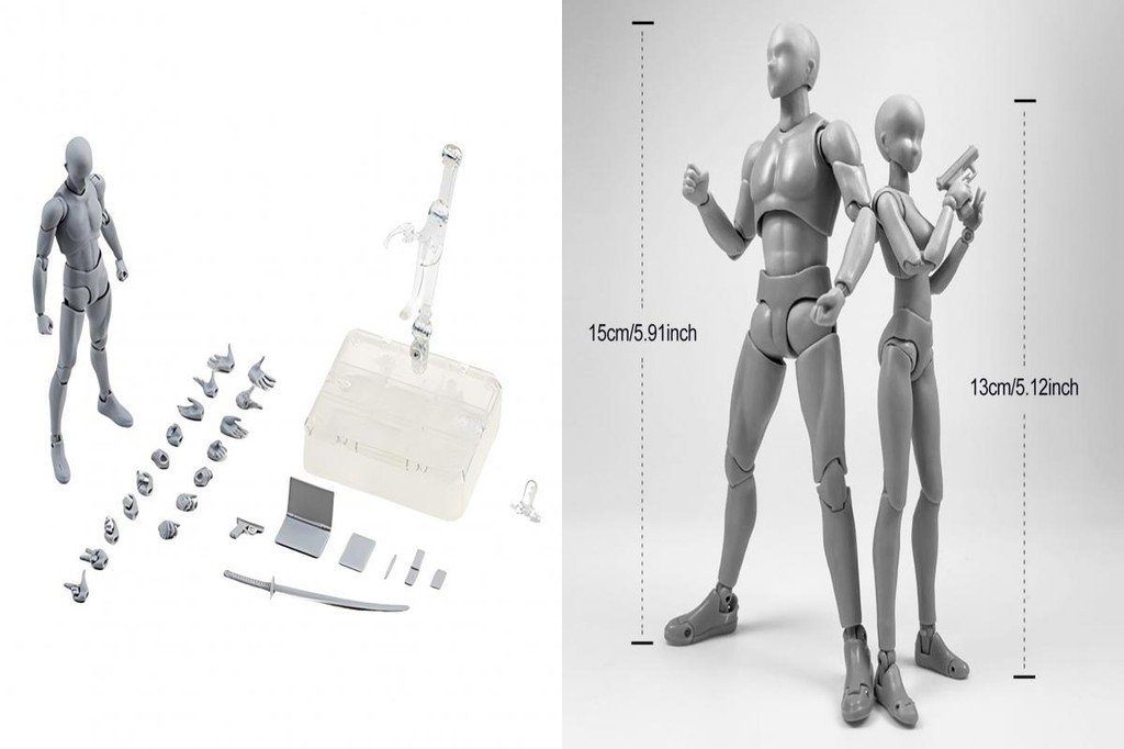 Action Figure with Stand Artists Action Figure Poseable Articulated ...