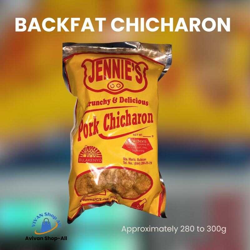 Jennie's Pork Chicharon| Backfat 300G| Best Of Santa Maria, Bulacan ...