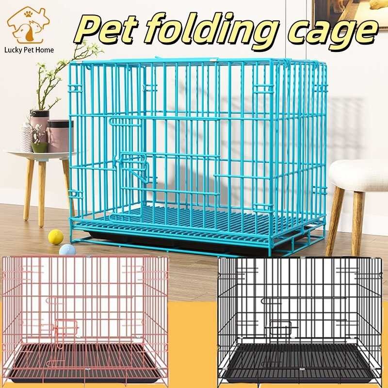 Premium Dog With Poop Tray Heavy Duty Collapsible Foldable Pet Cage Aee ...