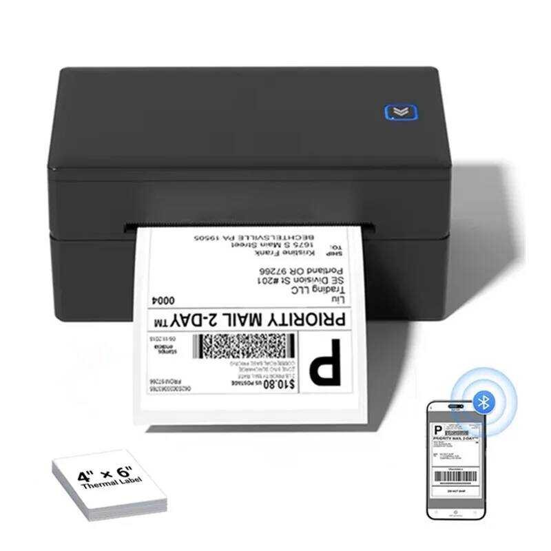 less 4x6 Shipping USB Bluetooth Express Waybill Address Barcode QR Code ...