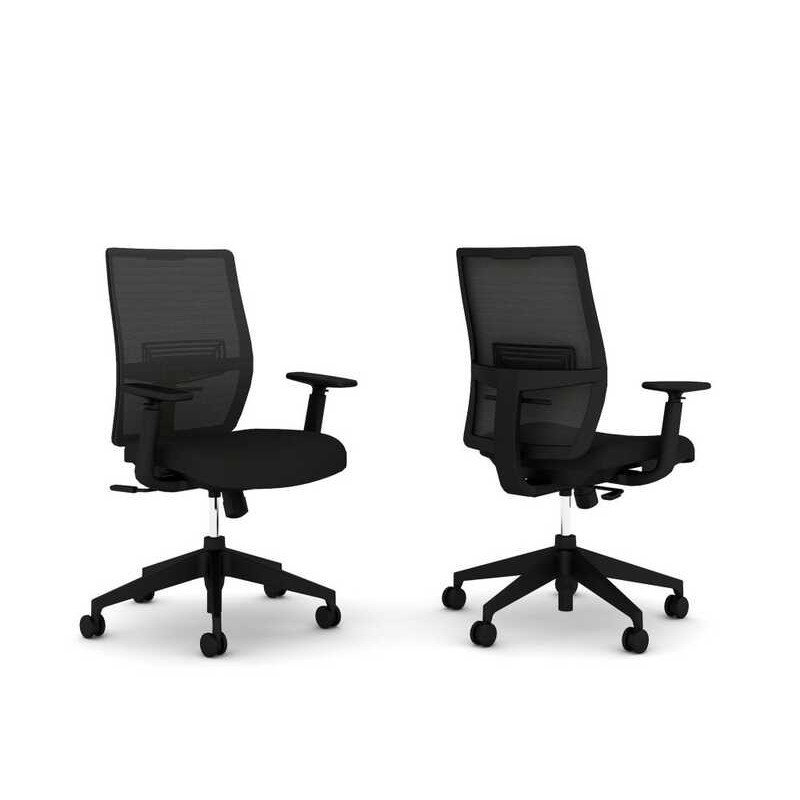 Haworth Aloha Easy Lite Black/ Black Task Chair By Kuysen 854 | Shopee ...