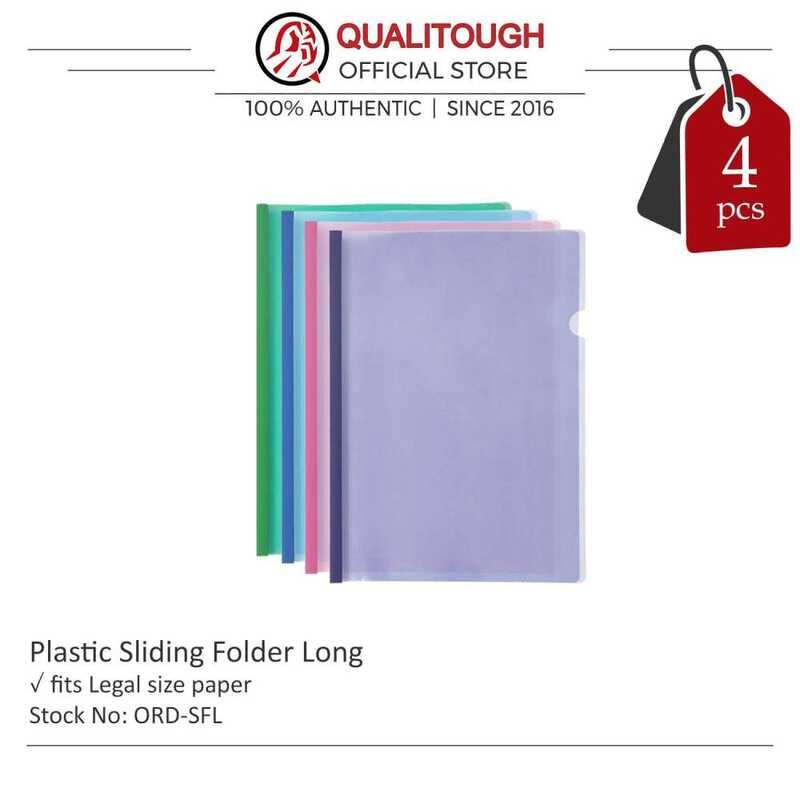 4Pcs Sliding Folder [Ord-Sfl] Office & School Supplies Plastic Folders ...