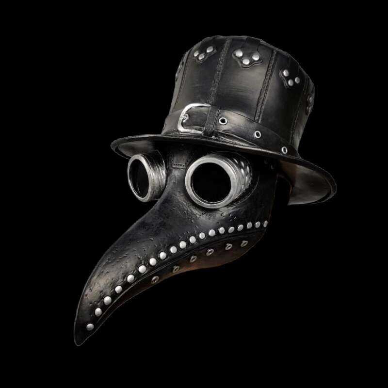Crow Beak Full Face Medieval Plague Doctor Hat Comic Con Cyberpunk ...