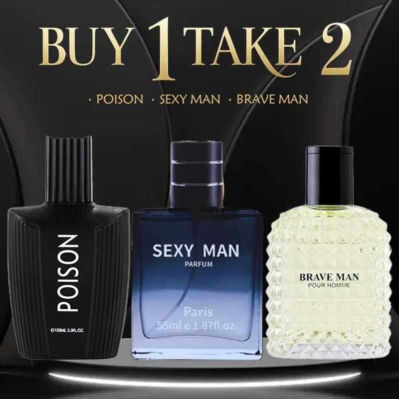 BUY 1 TAKE 2 Brave Man&Poison&Sexy Man Charming Body Mist Fragrance ...