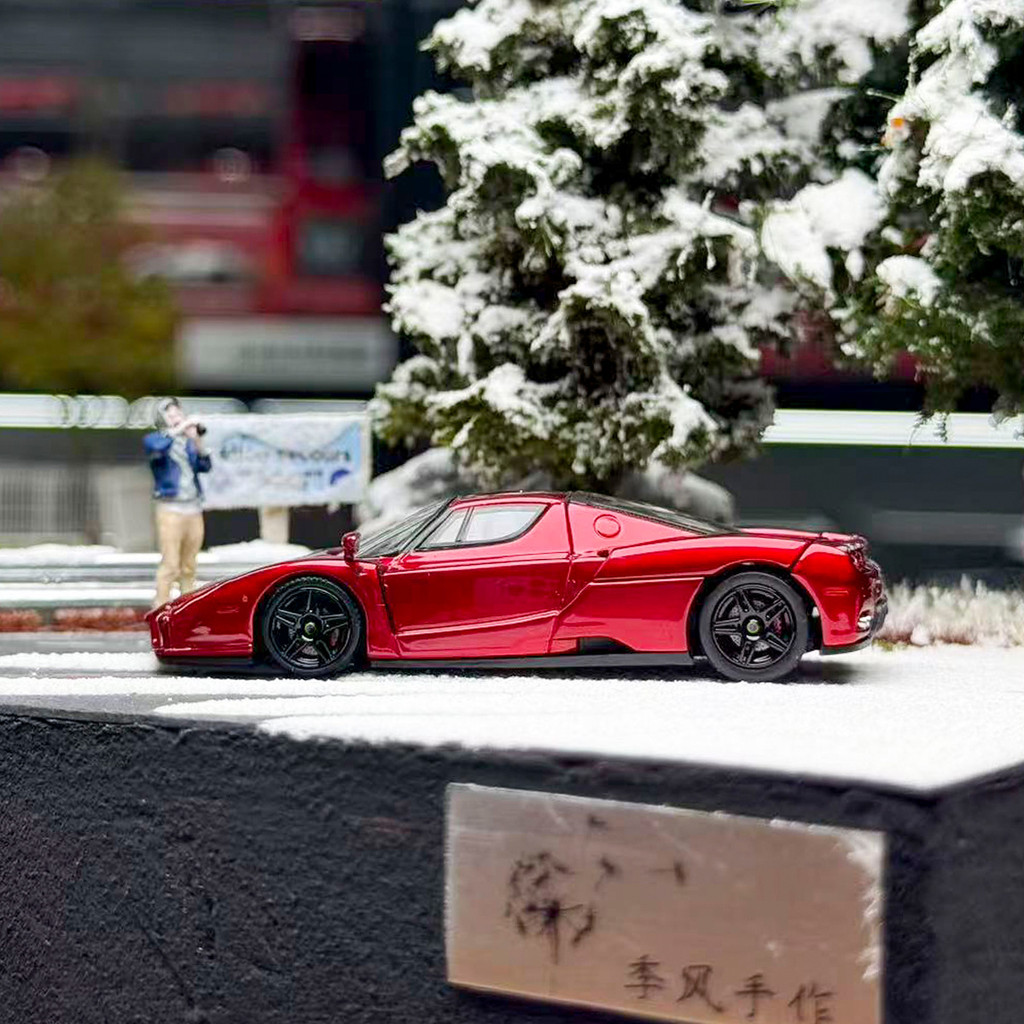 King Model 1/64 Ferrari ENZO Metal Red Diecast car Car Model Simulation ...