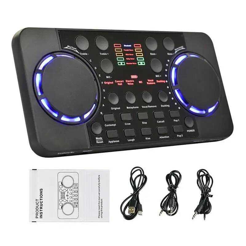 A V300 2 Pro Live Streaming Sound Card 10 Effects 4.0 Audio Interface ...