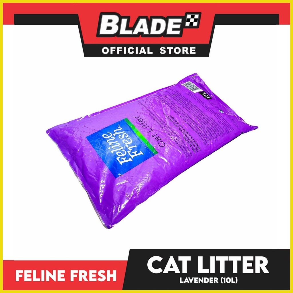 Feline Fresh Cat Litter Sand 10 Liters (Lavender Scent) | Shopee ...