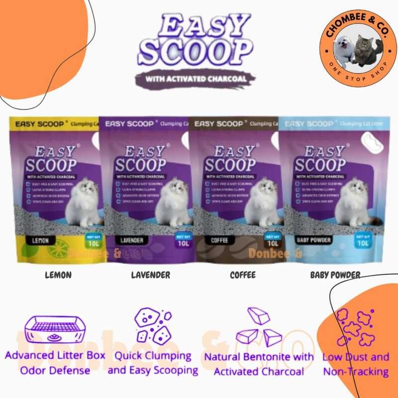 EASY SCOOP [8 Liters] Go Natural Plant Based Clumping Cat Litter Sand ...