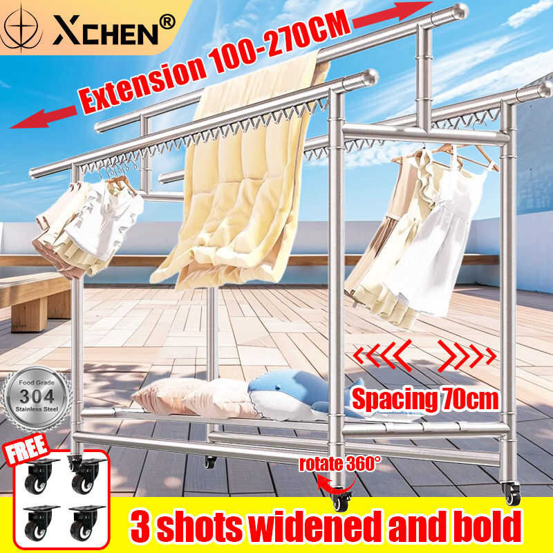 Free Trial For 7 Days120-200Cm Drying Foldable Sampayan Indoor Outdoor ...