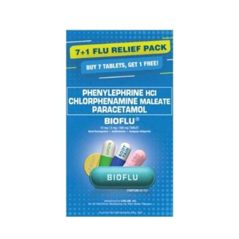 Bioflu| For Cough & Cold Headache| 7+1 Tablets PROMO PACK | Shopee ...