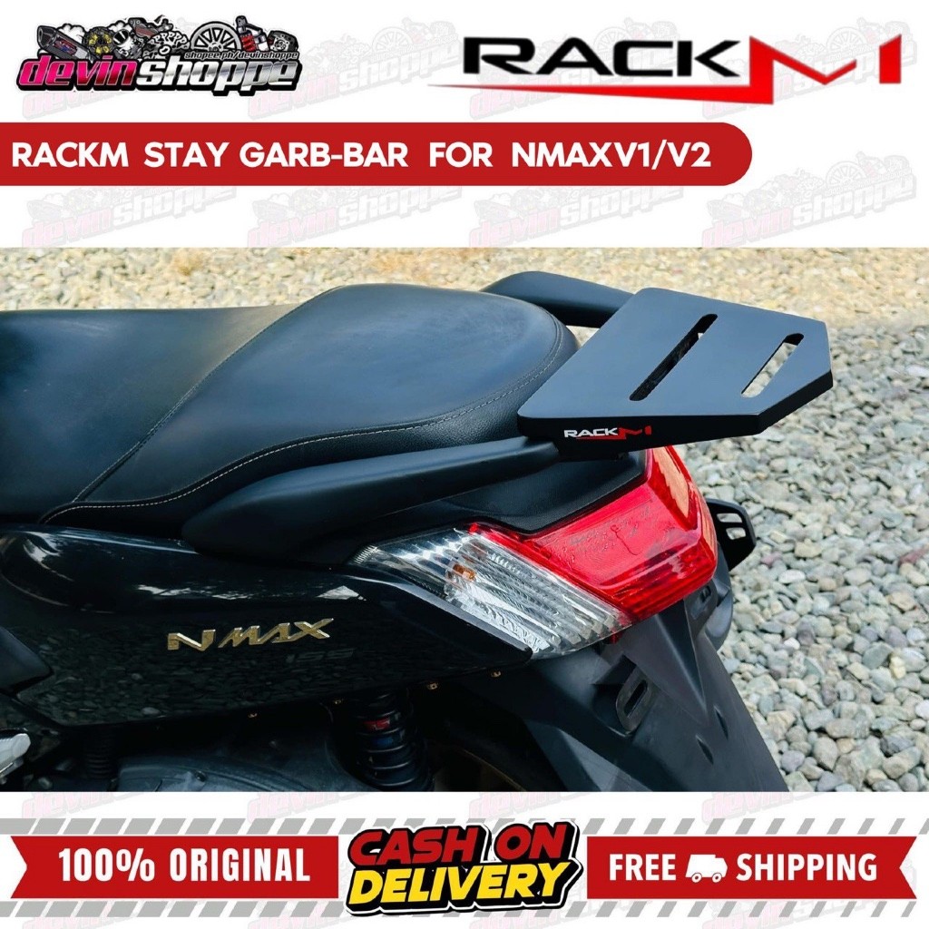 RACKM RACK M STAY GRAB BAR FOR NMAX V1/V2/V3 TURBO | Shopee Philippines