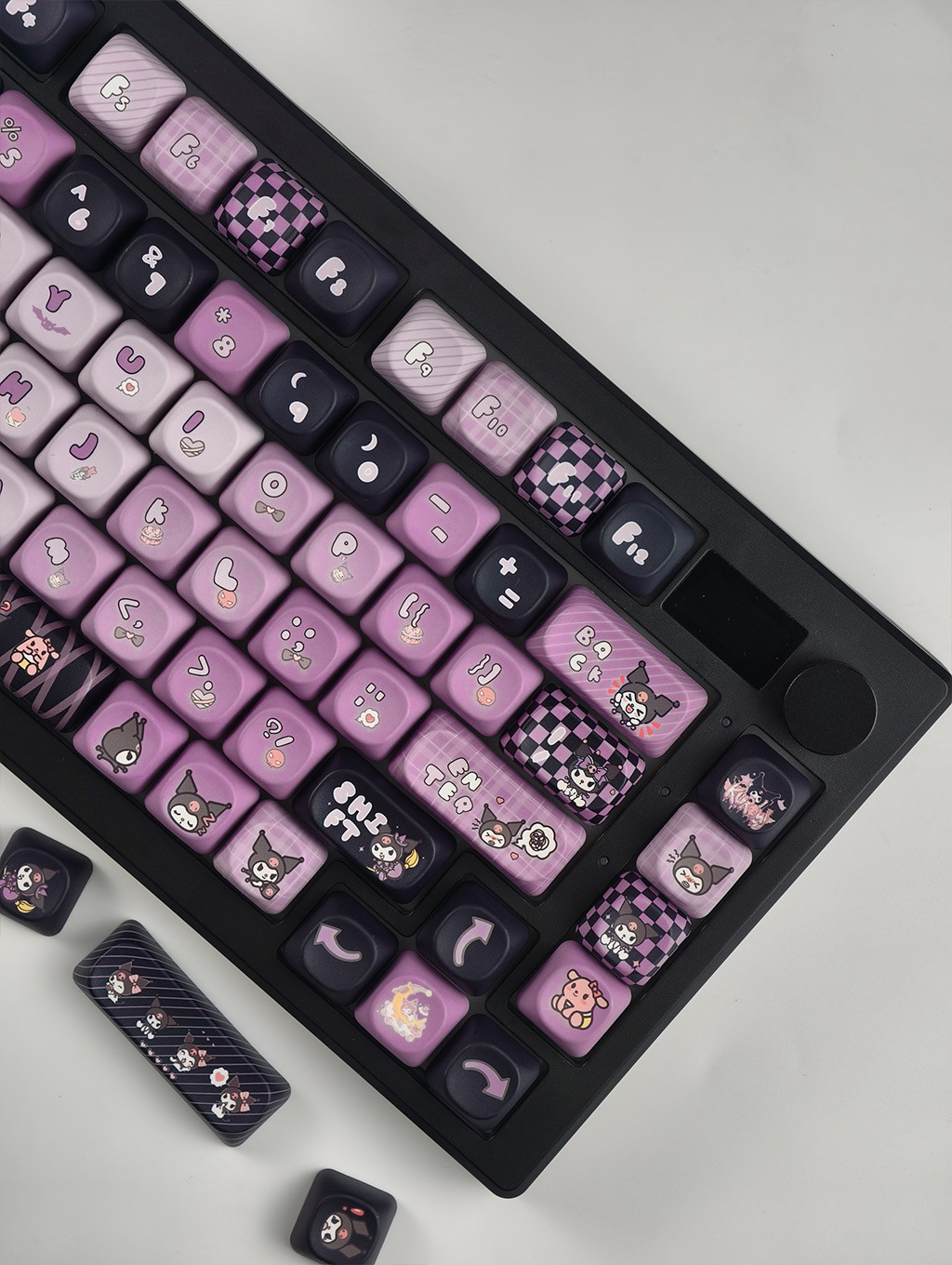 Kuromi Keycaps MOA Profile 130 Keys PBT Cartoon Dye Sublimation Aula ...