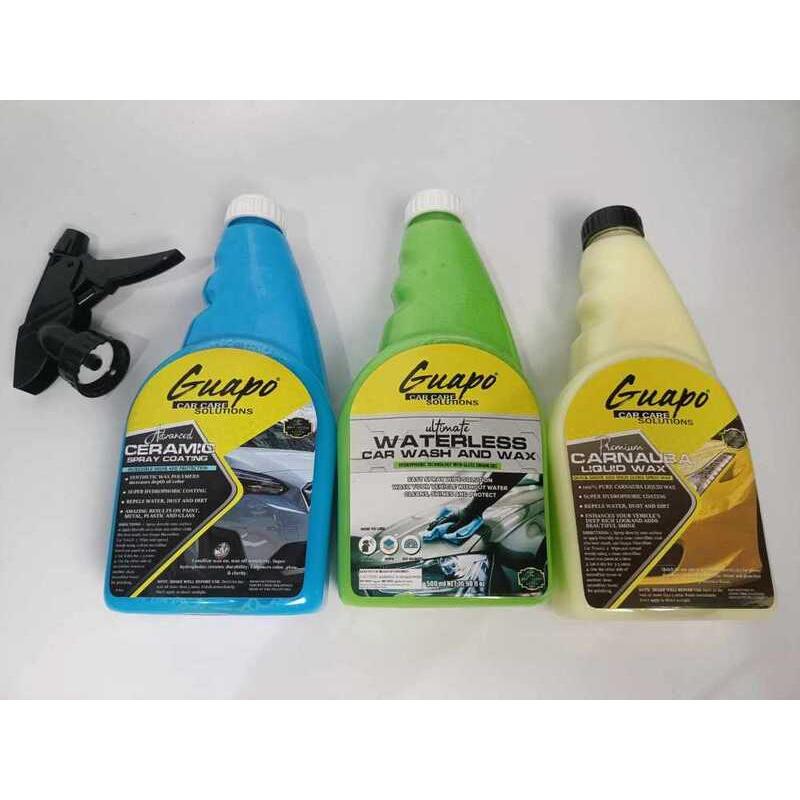 GUAPO CAR CARE SOLUTIONS SPRAY PRODUCTS 500Ml (Car Wash/Ceramic Coating ...