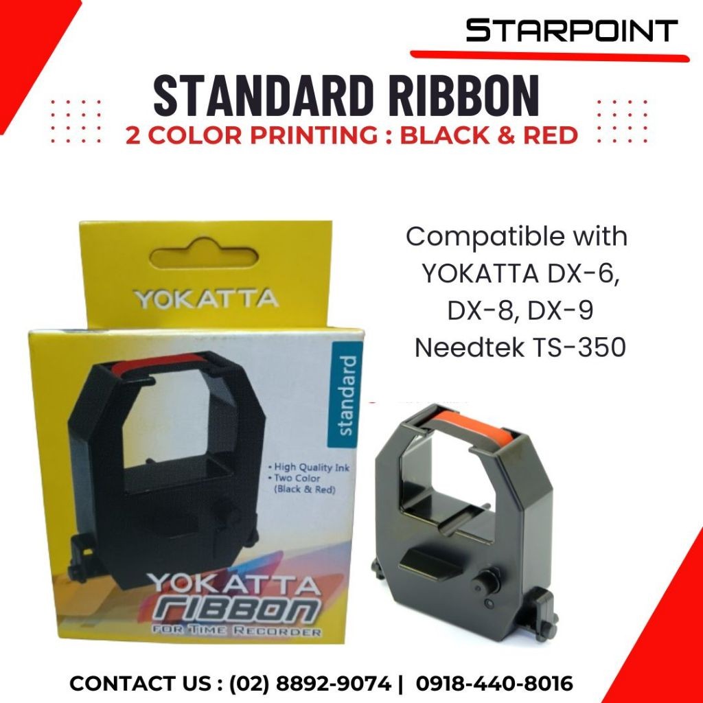 Accessories Ribbon & Timecard for Yokatta Bundy Clock, 6 columns ...