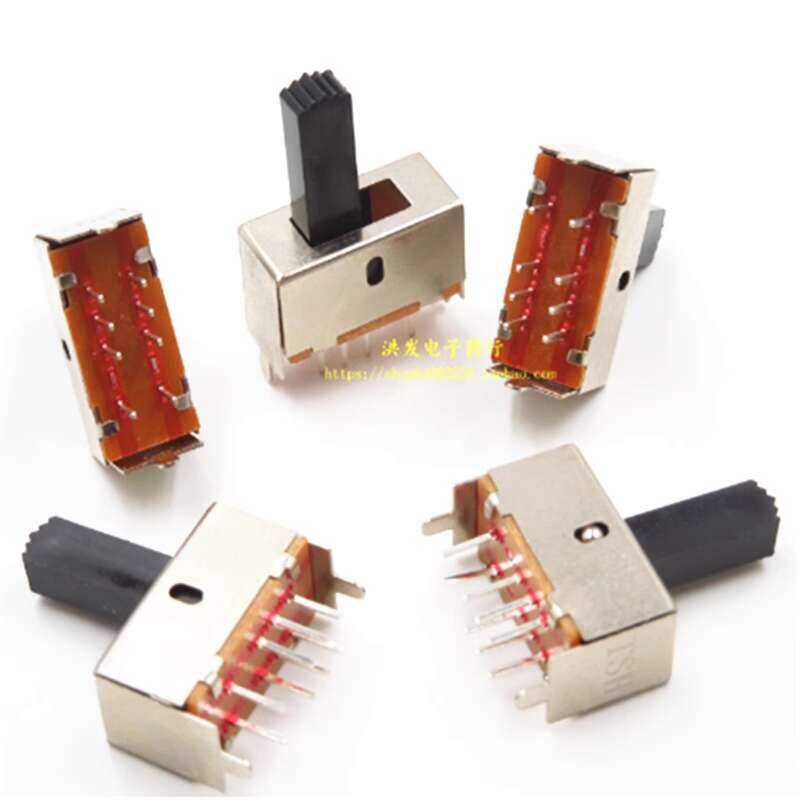 SS23E01-G15 Toggle Slide Power Switch 8 Pins 3 Positions Handle Length ...