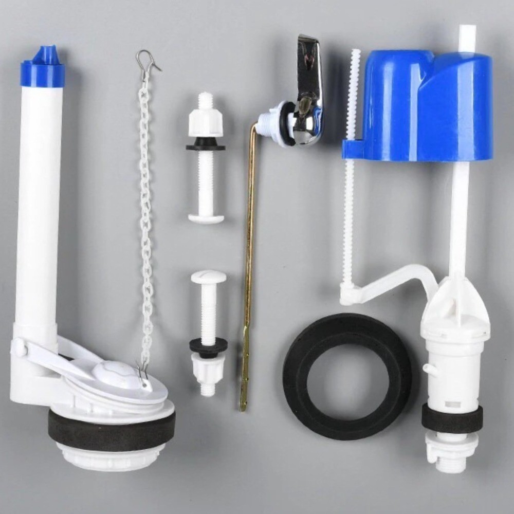Toilet Flush Set Fittings Dual Button Flush Valve Toilet Inlet Valve ...