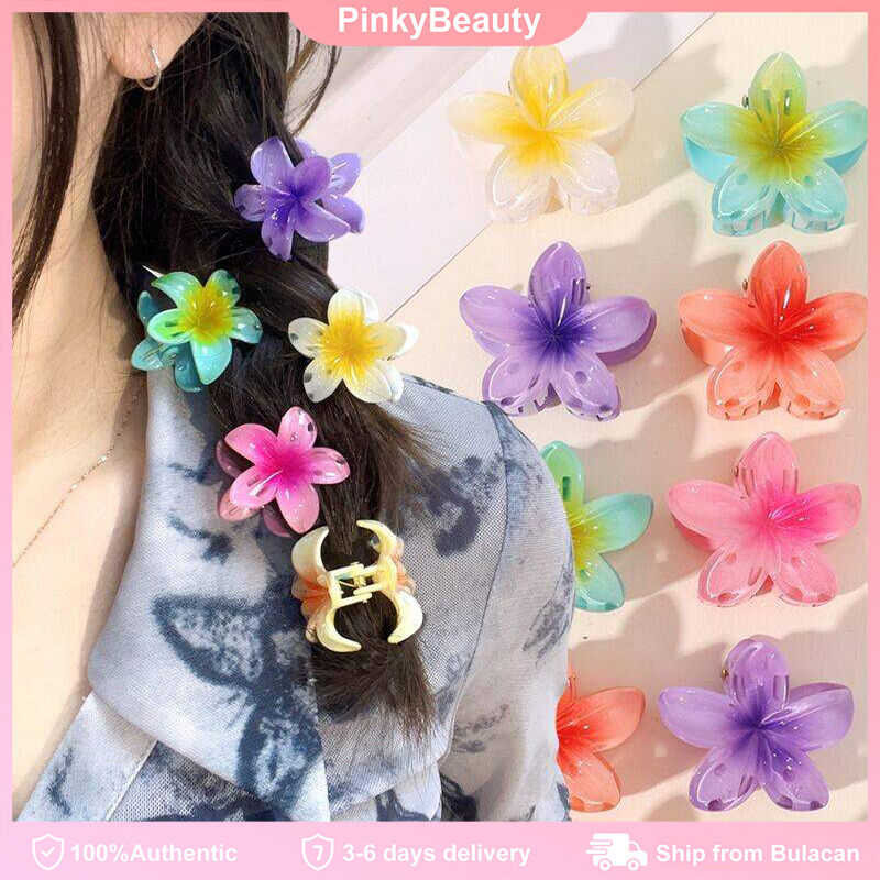 3 488 12Pcs/Pack Hawaiian Plumeria Colorful Flower Hair Clip Beach ...