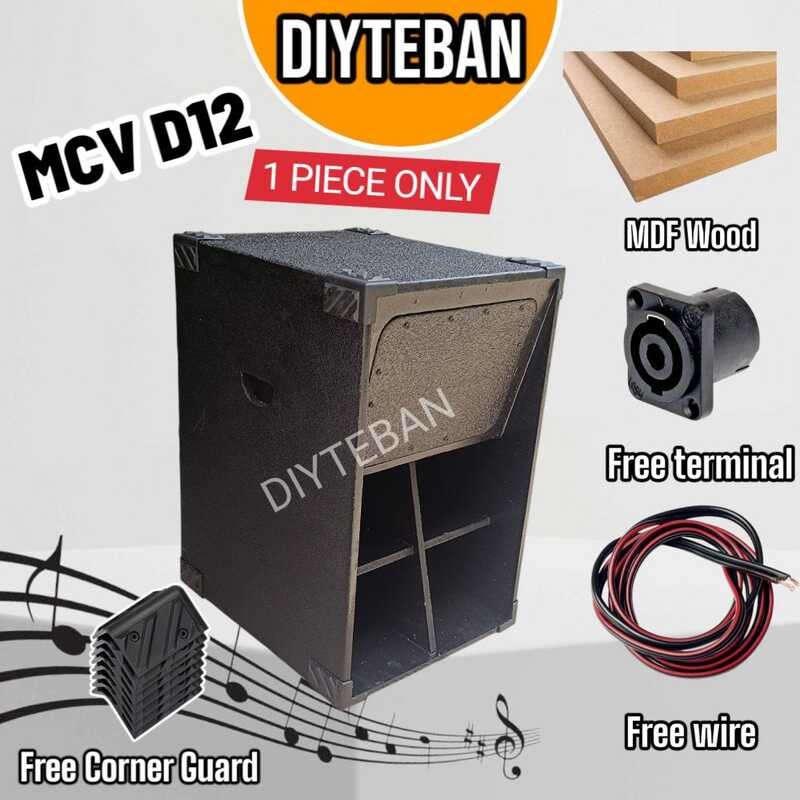 MCV D12 MDF 12Mm ( Modified Cerwin Vega ) BOX Only With Terminal ...