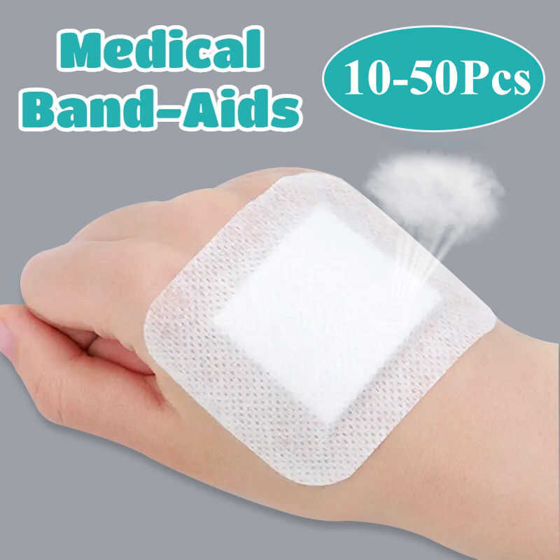 10/50Pcs Non-Woven Medical Adhesive Dressing Big Band Aid Bandage For ...