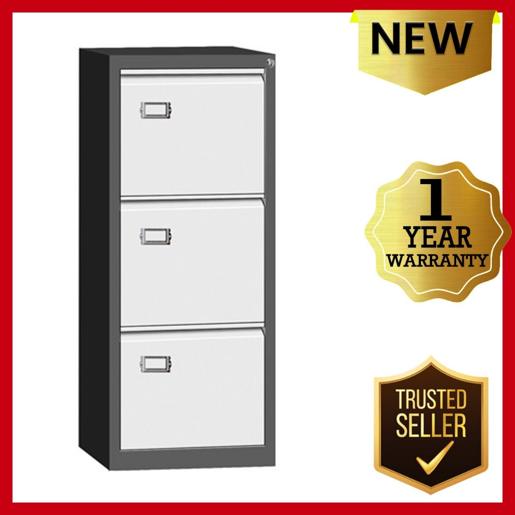 Vertical 3-Drawer Steel Filing Cabinet | Shopee Philippines