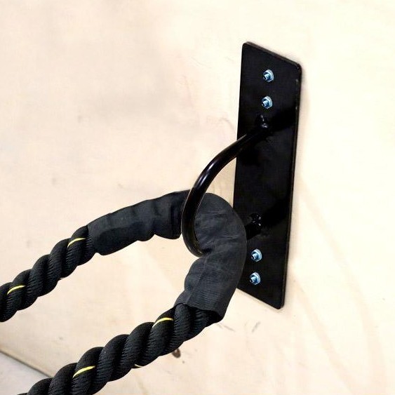 Battle Rope Strap Set With Screws Wall Mounted Fitness Training Rope ...