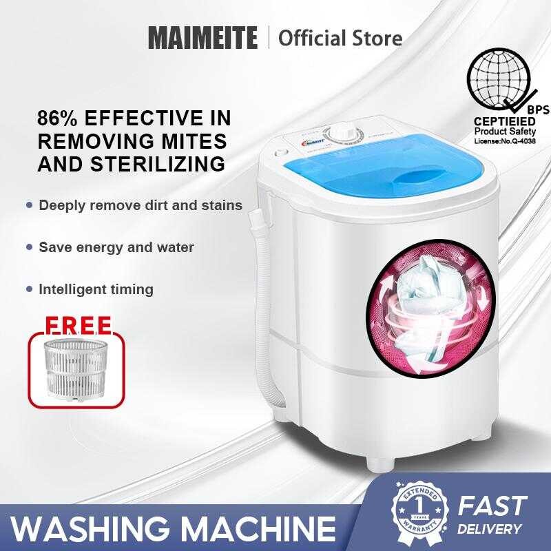 MAIMEITE Mini Washing Machine 4.5Kg Saving Energy Automatic Portable ...