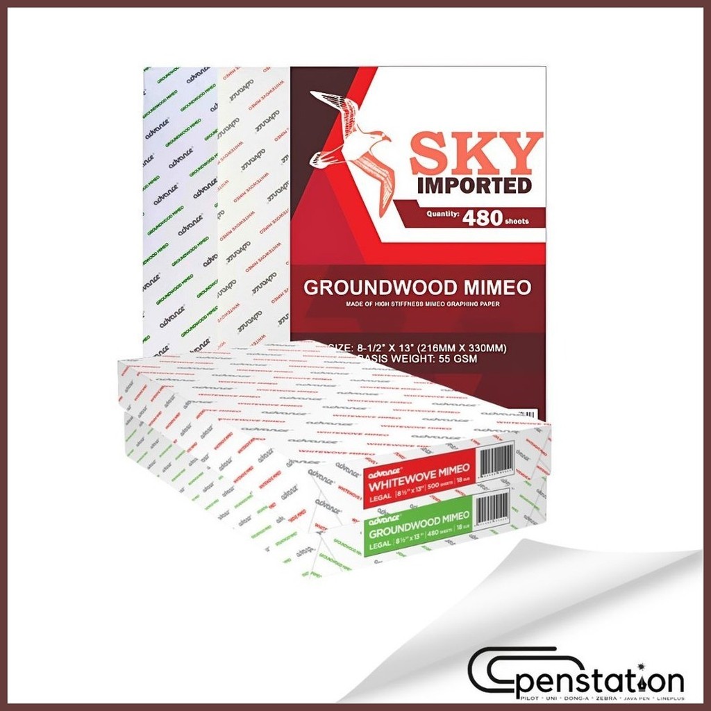 Groundwood Mimeo Paper Sub 18 55GSM | Shopee Philippines