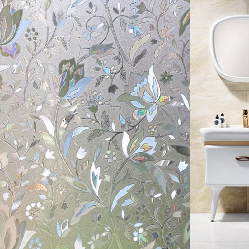 Removable Window Glass Sticker Frosted Static Cling Privacy Sticker UV ...