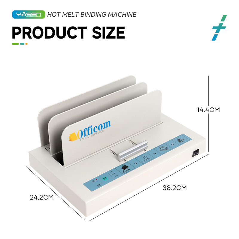 Efficient Officom A4 Hot Melt Binding Machine w/ 50mm Capacity ...