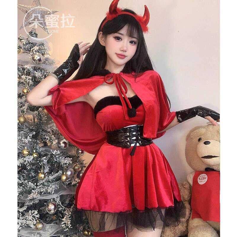 2025 New Doraemon Halloween Little Devil Cosplay Costume Nightclub ...