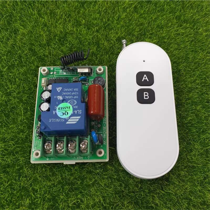 ☑♥ White Oval Two-Button Remote Control Switch 220V Single Circuit High ...