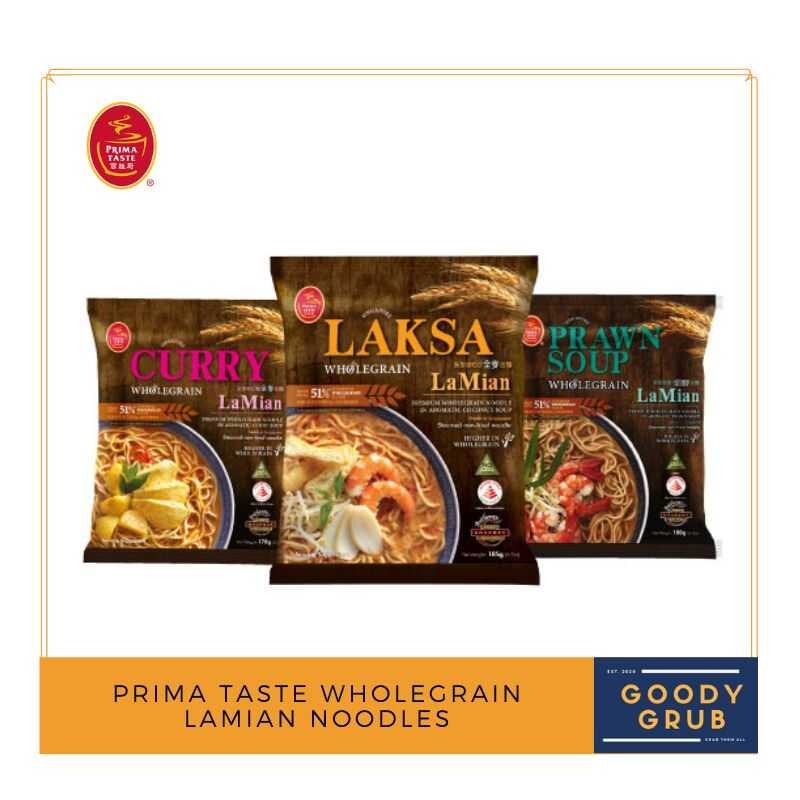 Prima Taste Singapore Wholegrain Lamian Instant Noodles | Laksa Curry ...
